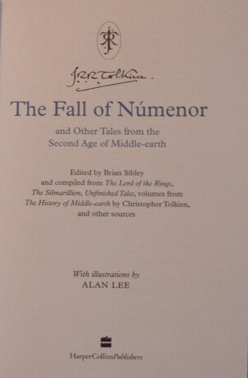 The Fall of Númenor: and Other Tales from the Second Age of Middle-earth